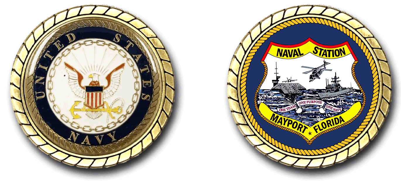 Naval Station Mayport Challenge Coin - US Navy Challenge Coins ...