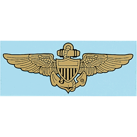 Navy Aviator 12" Wings Decal - Navy Wings and More - PriorService.com