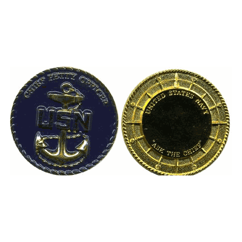 Navy Chief Petty Officer Challenge Coin - US Navy Rank Coins ...
