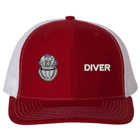 Navy Diver (ND) Rating USA Mesh-Back Cap - US Navy Rate Split Mesh Ball ...
