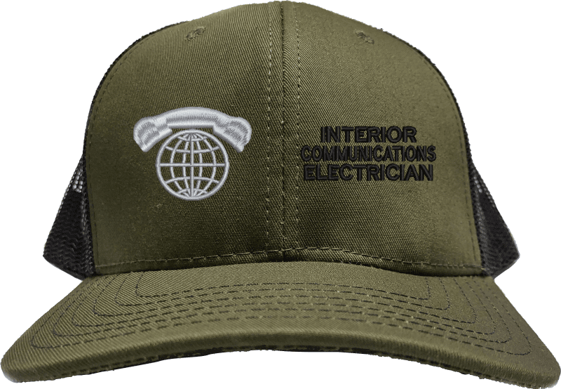 Navy Interior Communications Electrician (IC) Rating USA Mesh-Back Cap ...