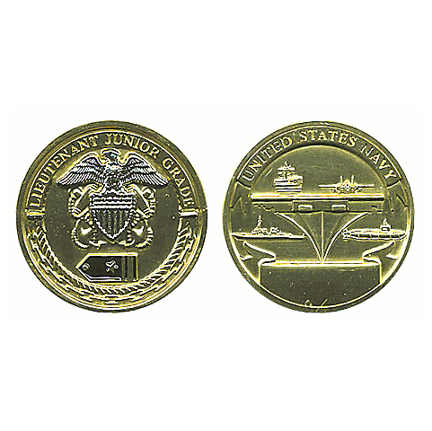 Navy Lieutenant Junior Grade Challenge Coin - US Navy Rank Coins ...