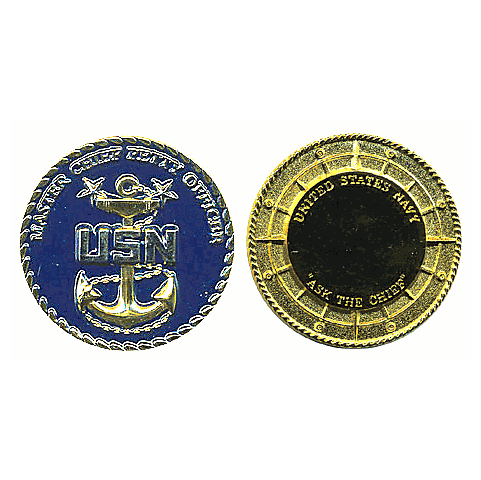 Navy Master Chief Petty Officer Challenge Coin - US Navy Rank Coins ...
