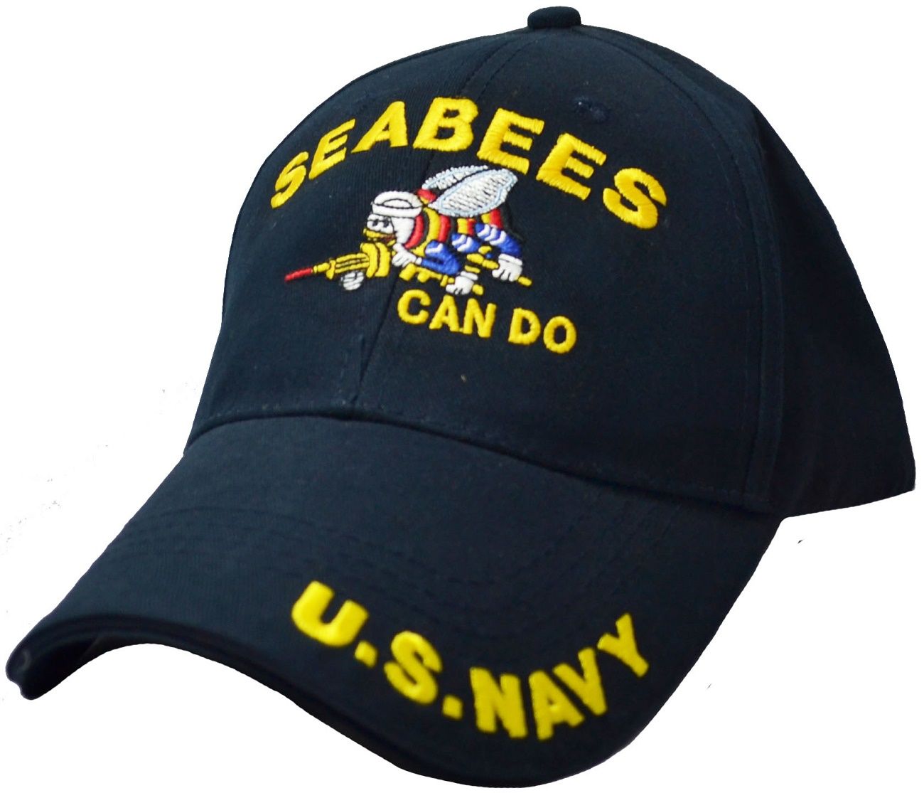 Navy Seabees Can Do Low Profile Cap - US Navy Seabees Caps - PriorService.com