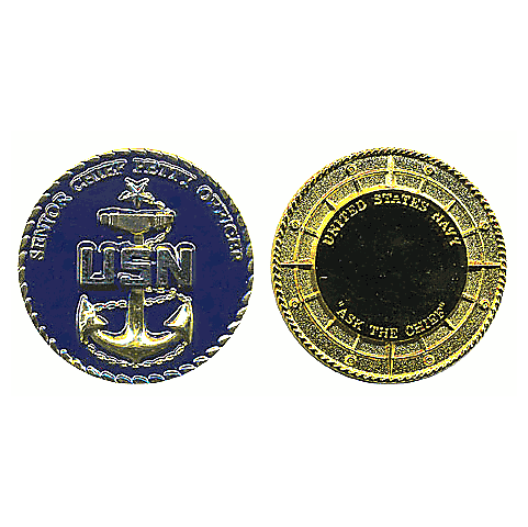 Navy Senior Chief Petty Officer Challenge Coin - US Navy Rank Coins ...