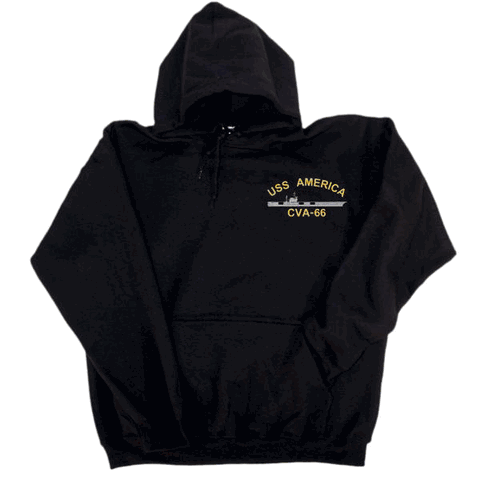 Navy Ship Hooded Sweatshirt - US Navy Custom Caps and Apparel ...