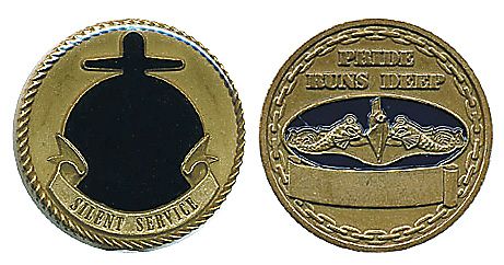 Navy Submarine Service Gold Challenge Coin - US Navy Challenge Coins ...