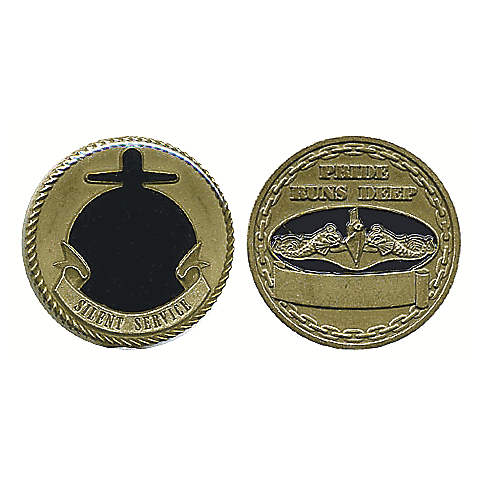 Navy Submarine Service Gold Challenge Coin - US Navy Challenge Coins ...