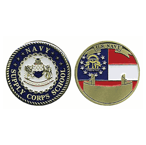 Navy Supply School Challenge Coin - US Navy Challenge Coins ...