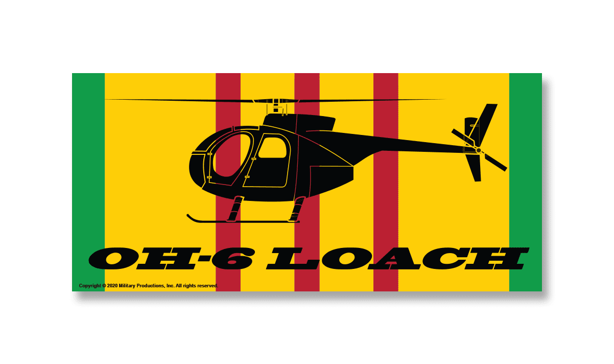 OH-6 Loach Vietnam Decal - Vietnam Aircraft Decals - PriorService.com