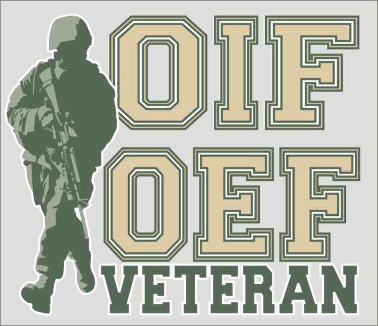 OIF/OEF Veteran Decal - Operation Enduring Freedom Deals - PriorService.com
