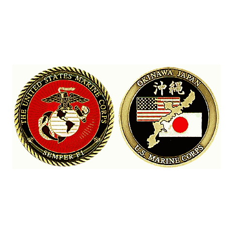 Okinawa USMC Challenge Coin - US Marine Corps Challenge Coins ...