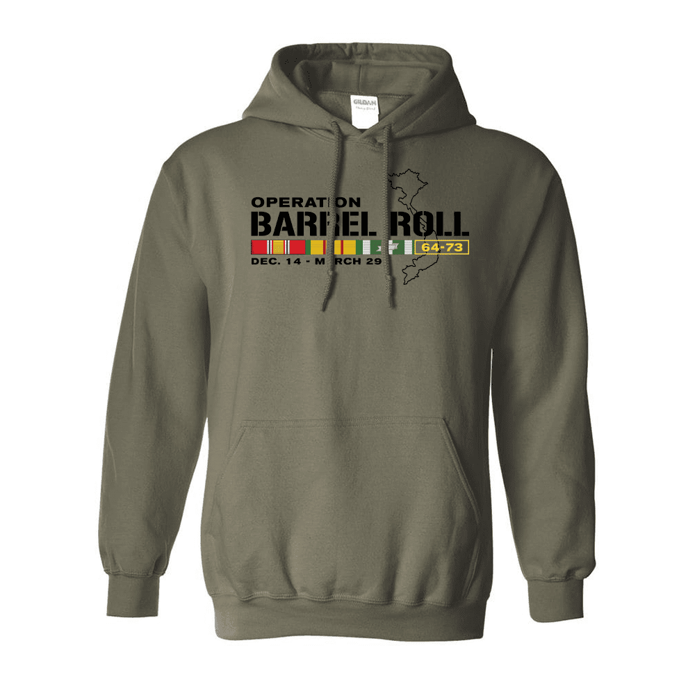 Operation Barrel Roll Vietnam Hooded Sweatshirt - Vietnam Battles ...