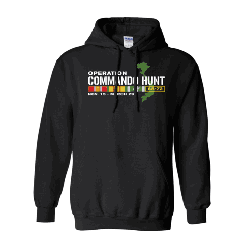Operation Commando Hunt Vietnam Hooded Sweatshirt - Vietnam Battles ...
