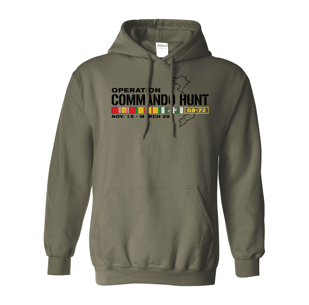 Operation Commando Hunt Vietnam Hooded Sweatshirt - Vietnam Battles ...