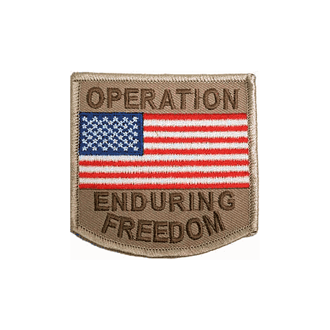 Operation Enduring Freedom Flag Patch - Operation Enduring Freedom Patches - PriorService.com