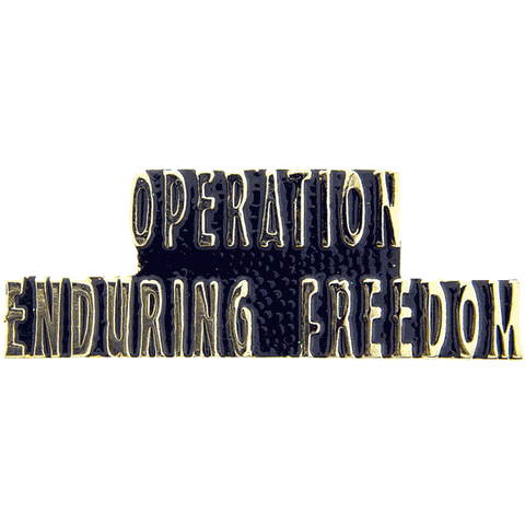 Operation Enduring Freedom Script Pin
