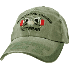 Iraq War Veteran Cap - Operation Iraqi Freedom Veteran Caps ...
