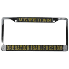 Patriotic & Veteran License Plate Frames , Military Gifts and more at ...