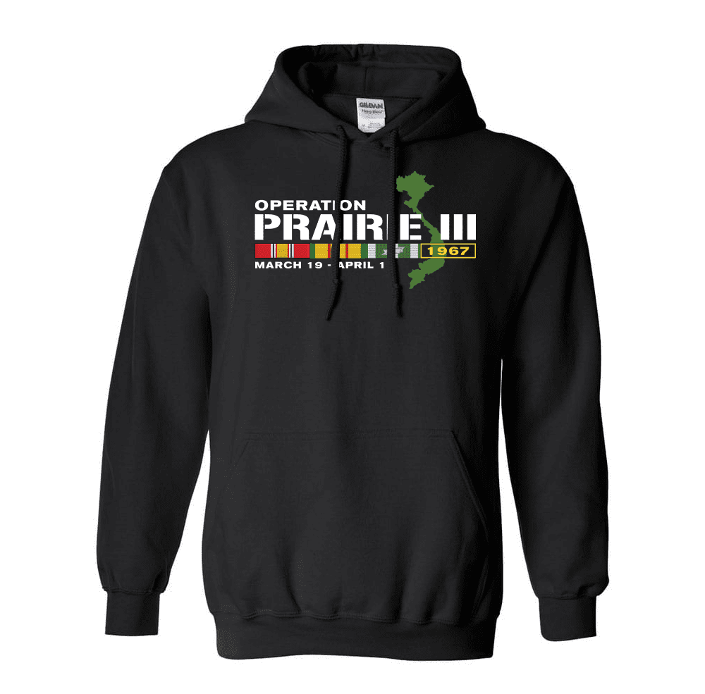 Operation Prairie III Vietnam Hooded Sweatshirt - Vietnam Battles ...