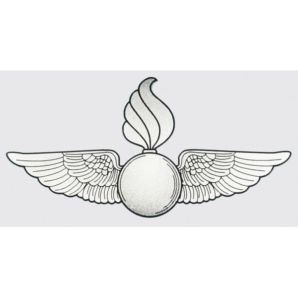 Ordnance Wings (Silver) Decal - US Marine Corps Decals - PriorService.com