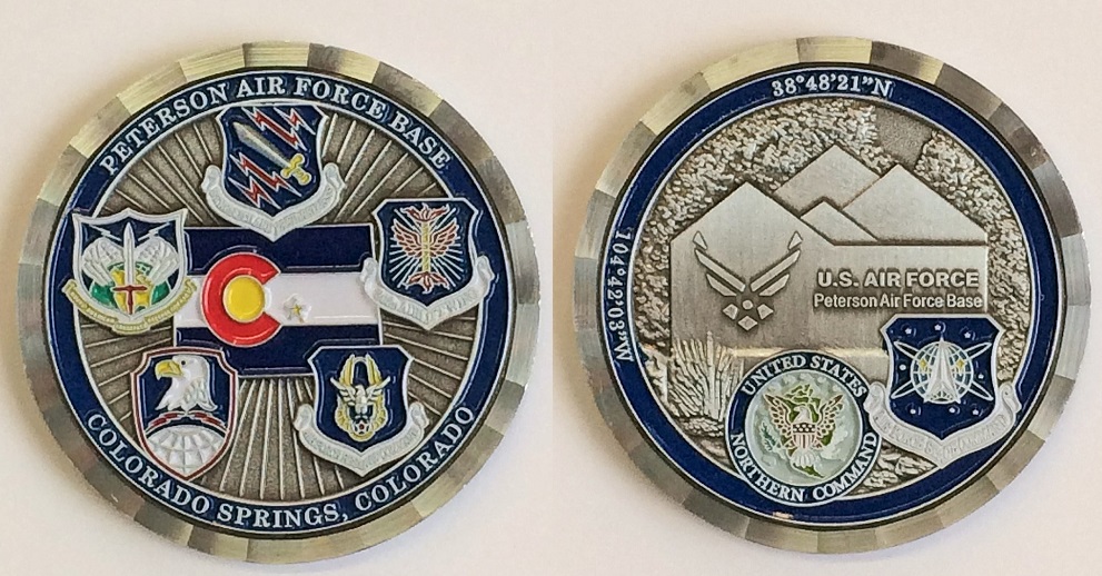 Peterson Air Force Base Space Command Challenge Coin - New Challenge ...