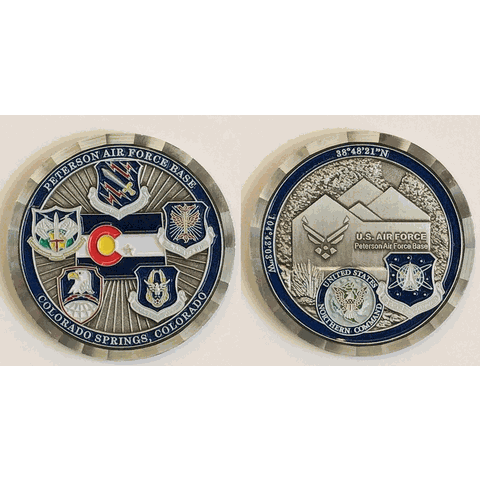 Peterson Air Force Base Space Command Challenge Coin - New Challenge ...
