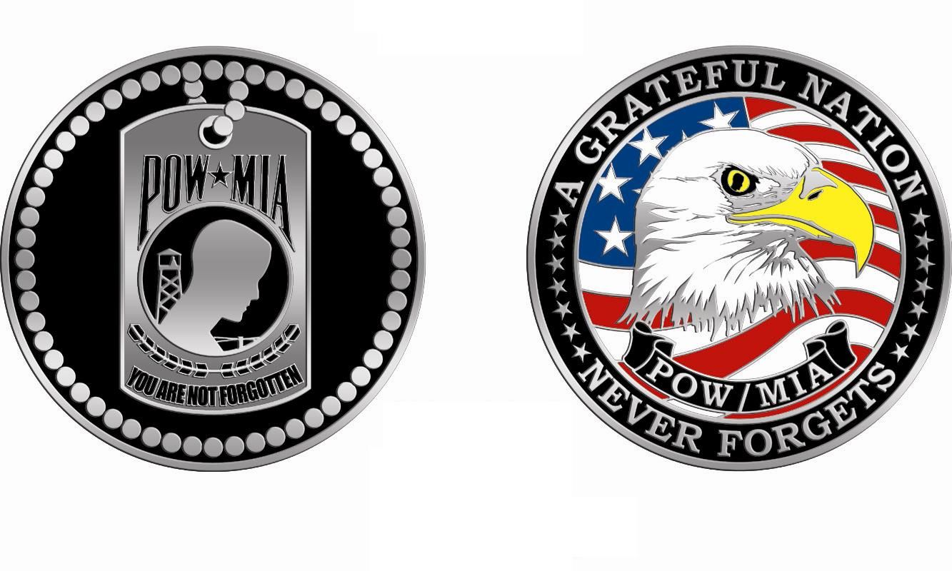 POW*MIA Challenge Coin - Challenge Coins - PriorService.com