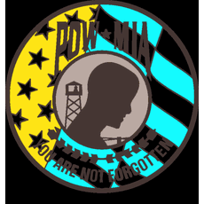 USA/POW Flag Pin - P.O.W. Pins - PriorService.com