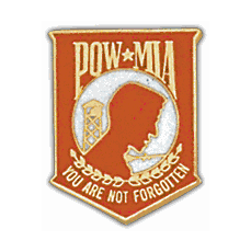 USA/POW Flag Pin - P.O.W. Pins - PriorService.com