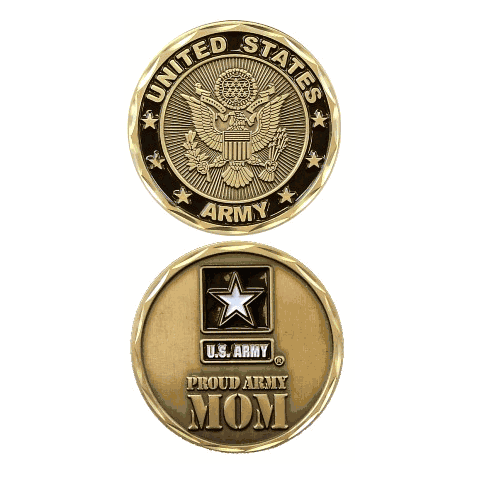 Proud Army Mom Challenge Coin - US Army Challenge Coins - PriorService.com