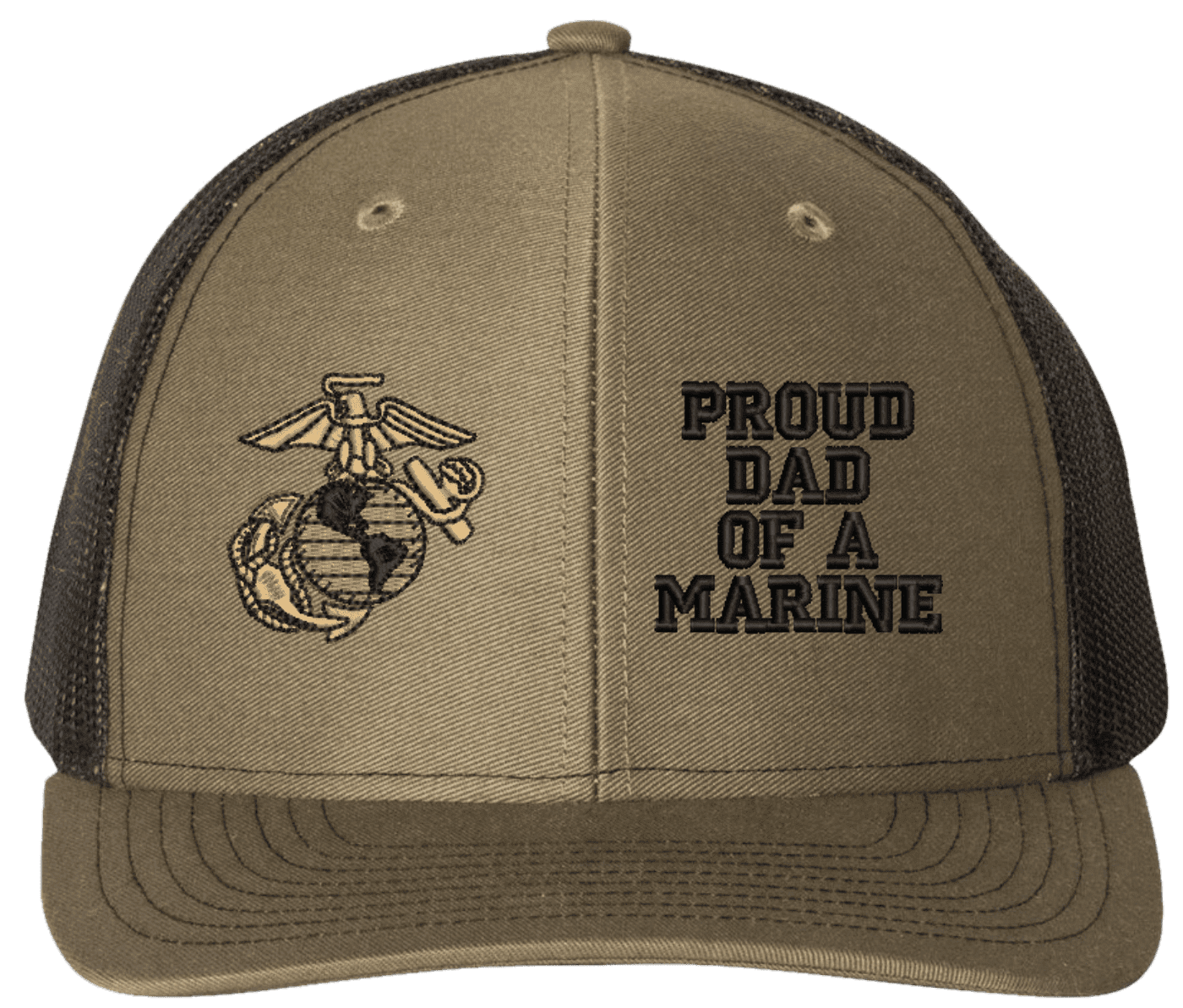 Proud Dad of a Marine U.S. Marine Corps Mesh Back Cap - New USMC Split ...