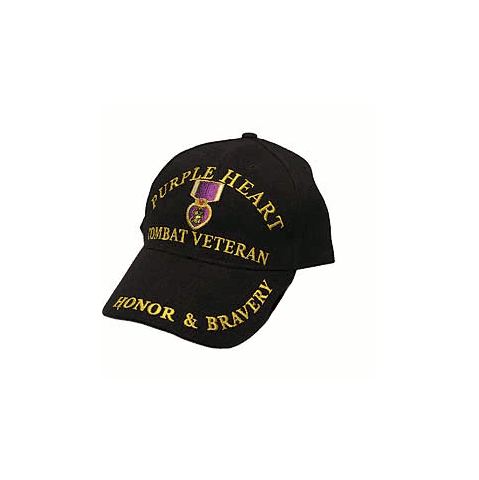 Purple Heart Embroidered Ball Cap - Military Caps - PriorService.com