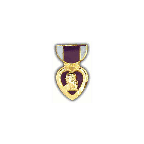Purple Heart Pin - Miniature Military Medal Hat Pins - PriorService.com