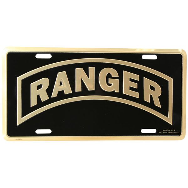 Ranger License Plate - Shop for US Army Ranger Items - PriorService.com