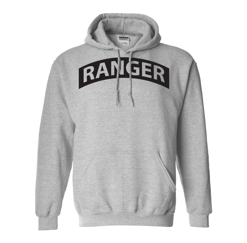 Ranger Tab Hooded Sweatshirt - US Army Badge Hooded Sweatshirts ...