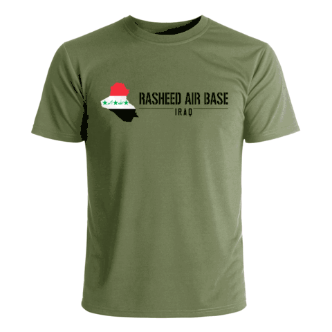 Rasheed Air Base Iraq T-Shirt - Iraq Duty Station T-Shirts ...