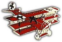 Red Barron Pin - Airplane Pins - PriorService.com