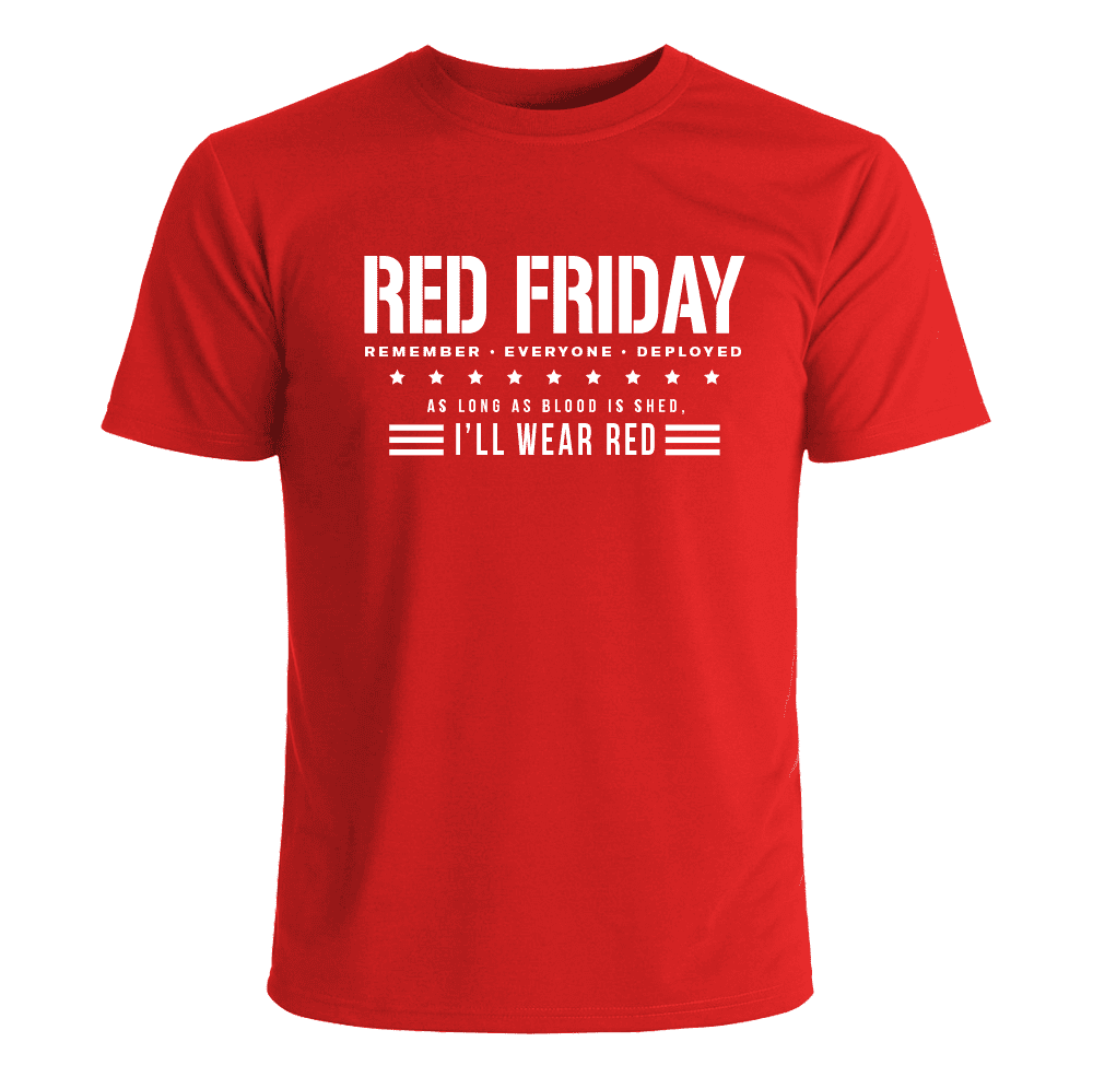 Red Friday Remember Everyone Deployed T-Shirt - Military T-Shirts ...
