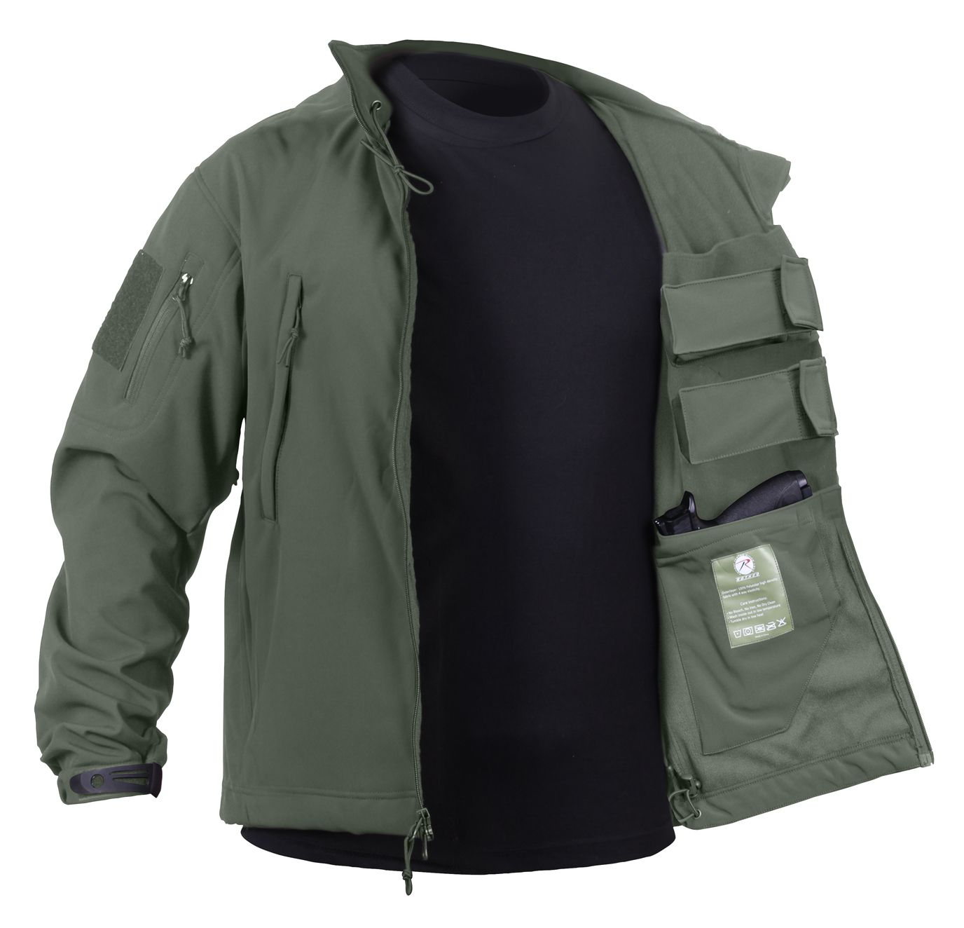 Rothco Concealed Carry Soft Shell OD Green Jacket - Rothco Jackets ...