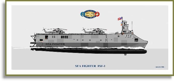 Sea Fighter FSF-1 Ship Print - Other Ships A-F - PriorService.com