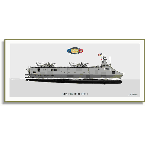Sea Fighter FSF-1 Ship Print - Other Ships A-F - PriorService.com