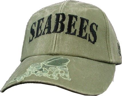 Seabees OD Cap - US Navy Seabees Caps - PriorService.com