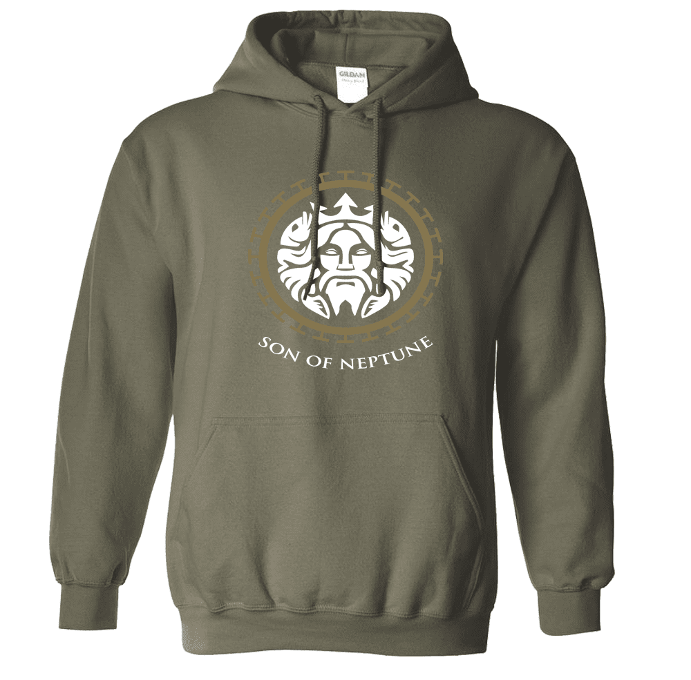 Shellback Crossing the Line OD Green Hooded Sweatshirt - US Navy ...