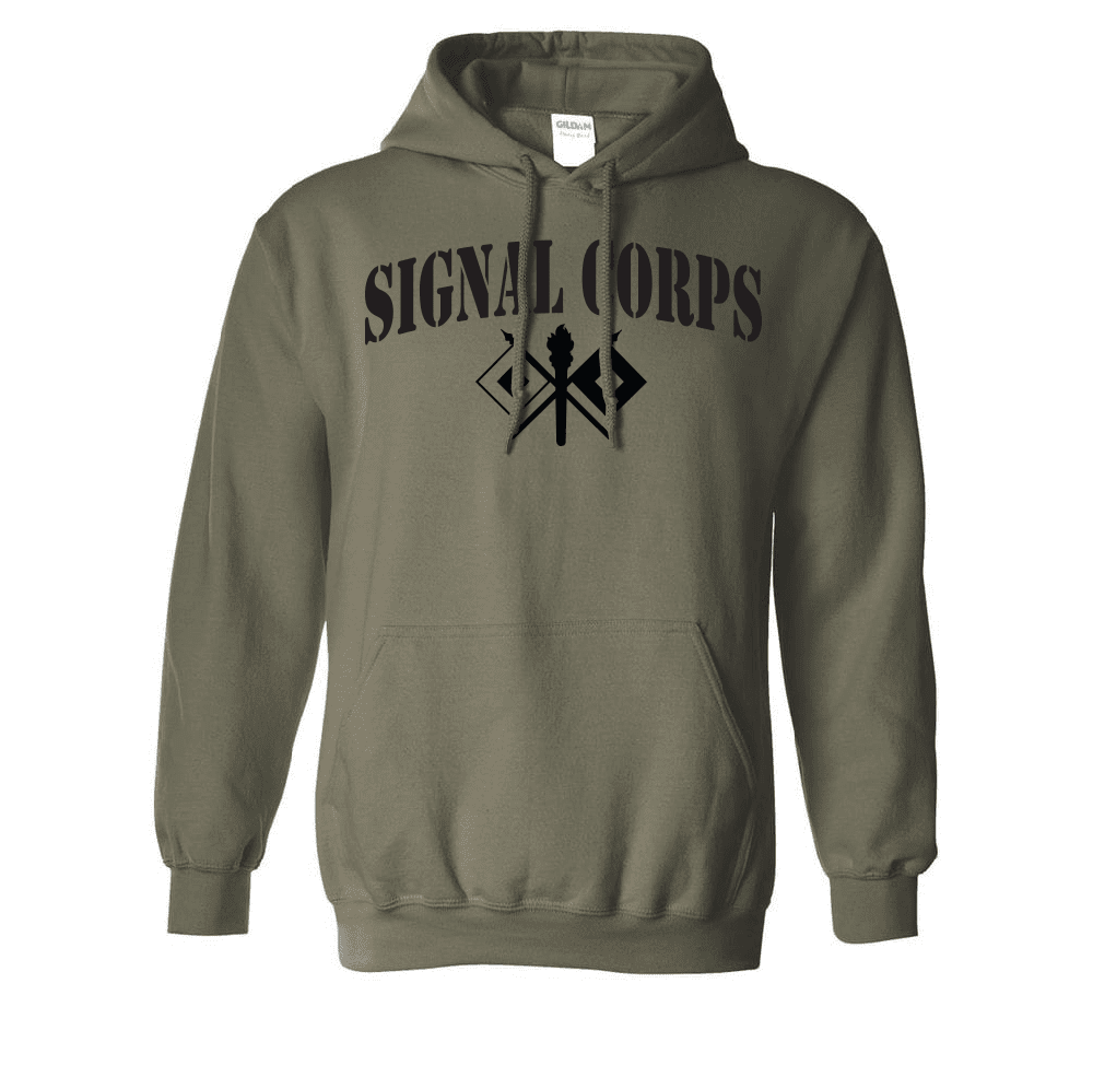 Signal Corps Hooded Sweatshirt - Army Branch of Service Hooded ...