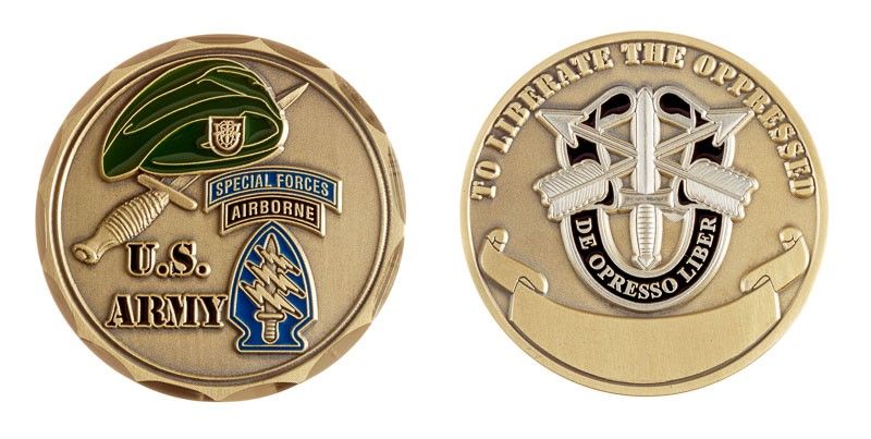 United States Army Special Forces Airborne Challenge Coin