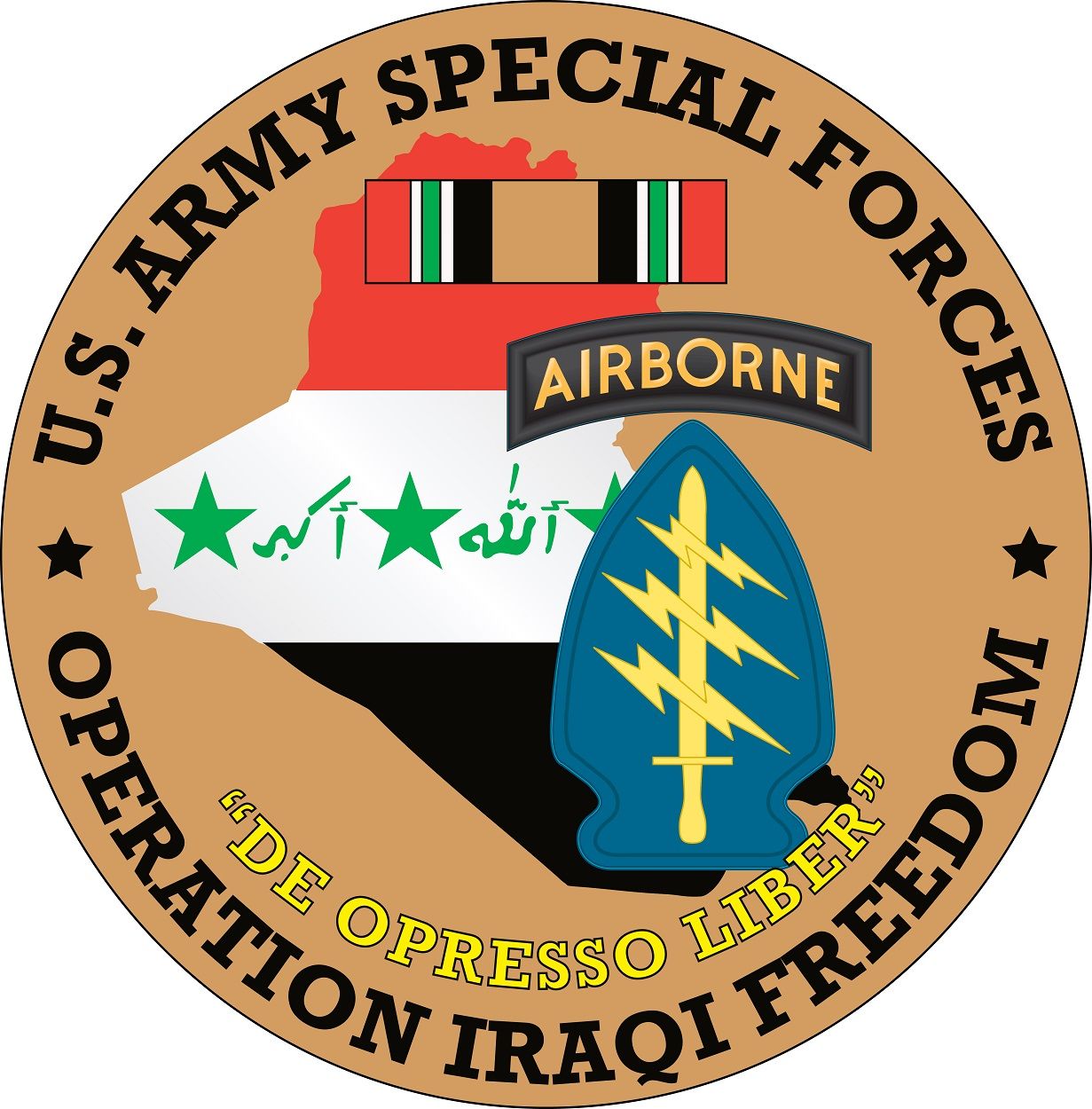 Special Forces OIF Decal - Operation Iraqi Freedom Decals ...