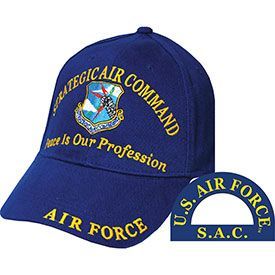 Strategic Air Command Embroidered Ball Cap - US Air Force Caps ...
