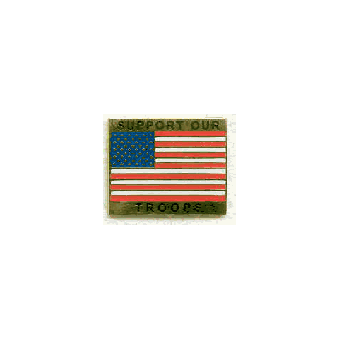 Support Our Troops Flag Pin - Shop for USA Themed Items - PriorService.com