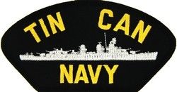 Tin Can Navy Hat Patch - Navy Patches - PriorService.com